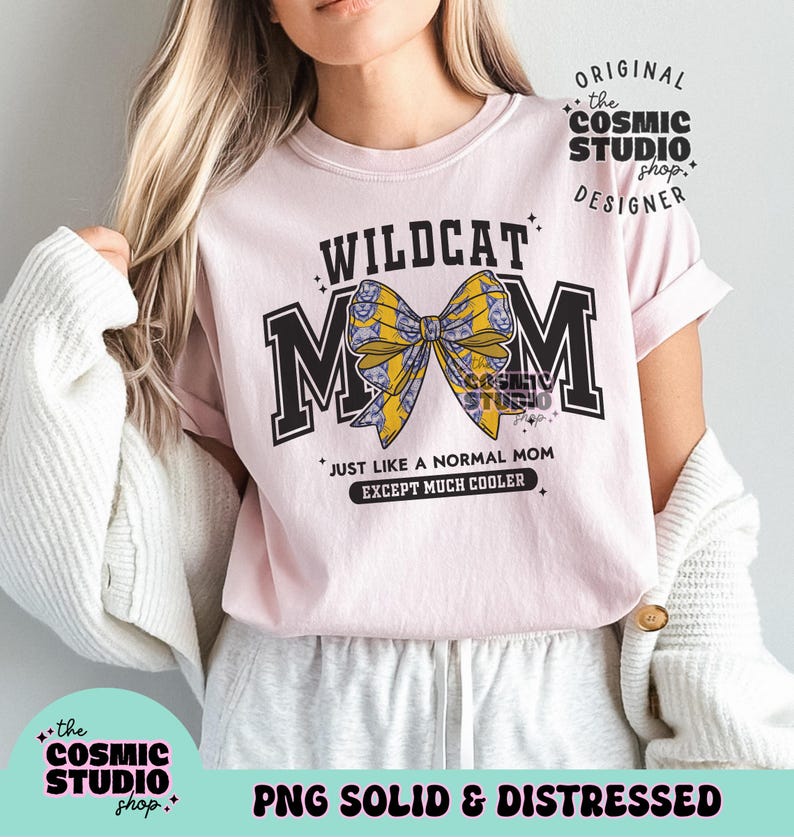 Wildcat Mom PNG, Retro Mascot Png, Football Mom Png, School Spirit Png ...