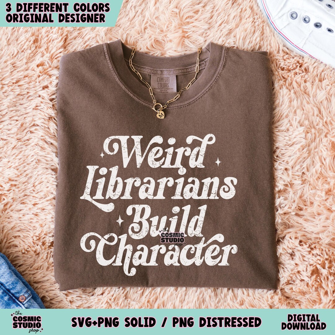 Weird Librarians Build Character Svg, Librarian Svg, Librarian Png ...
