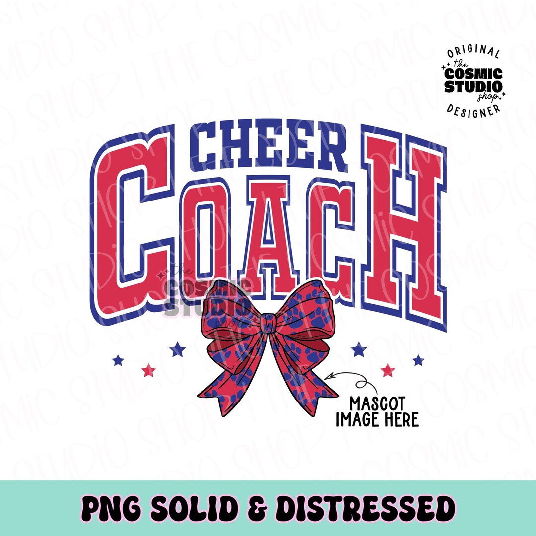 CUSTOM Cheer Coach Png, Retro Preppy School Mascot Png, Big Pride Png ...