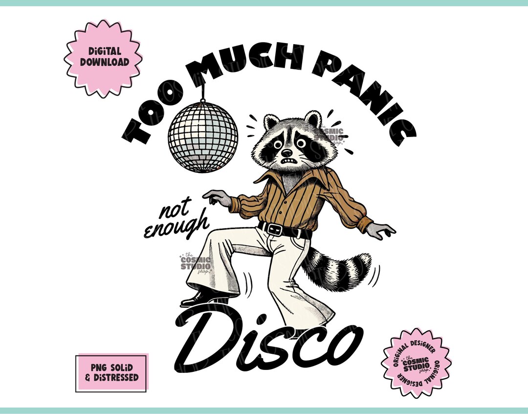 Too Much Panic Not Enough Disco PNG, Probably Anxious, Trendy PNG ...