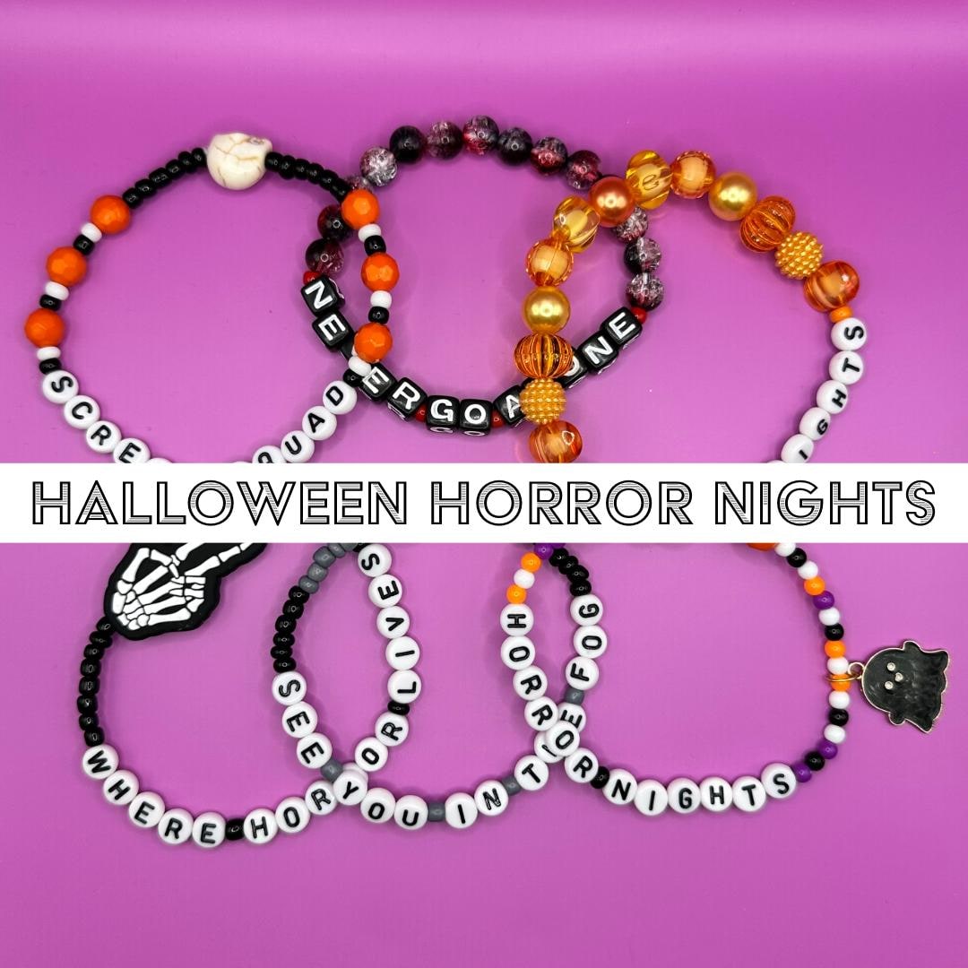 Halloween Horror Nights Friendship Bracelets: Spooky Scream Squad Gift ...