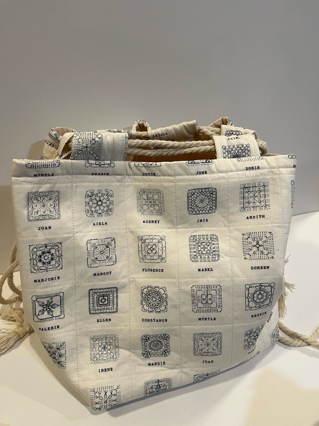 Japanese Rice Bag With Crochet Vintage Fabrics - Etsy