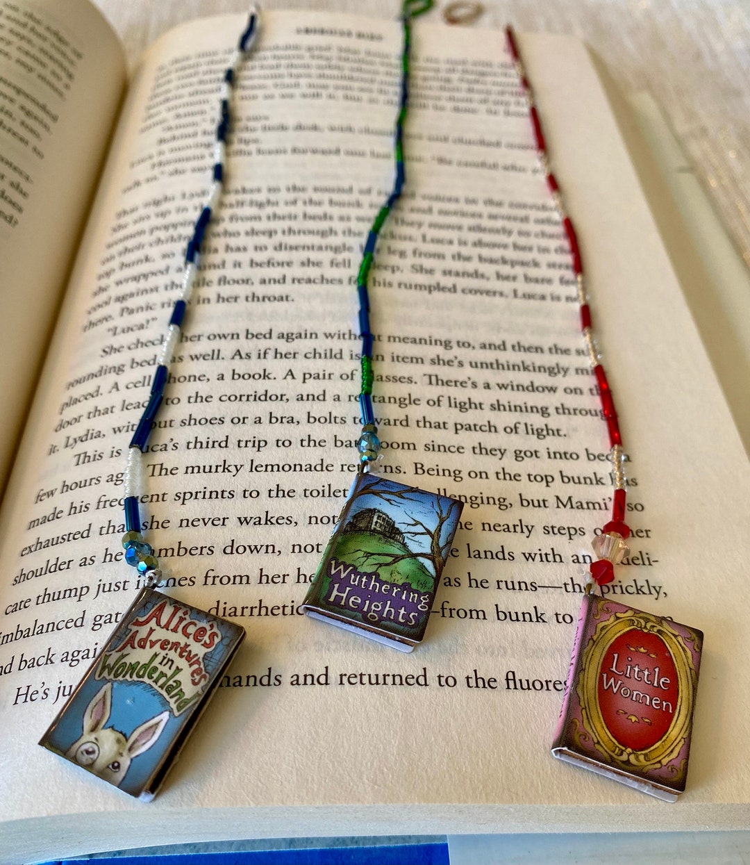Beaded Bookmark Book Charm Handmade Czech Glass Beads - Etsy
