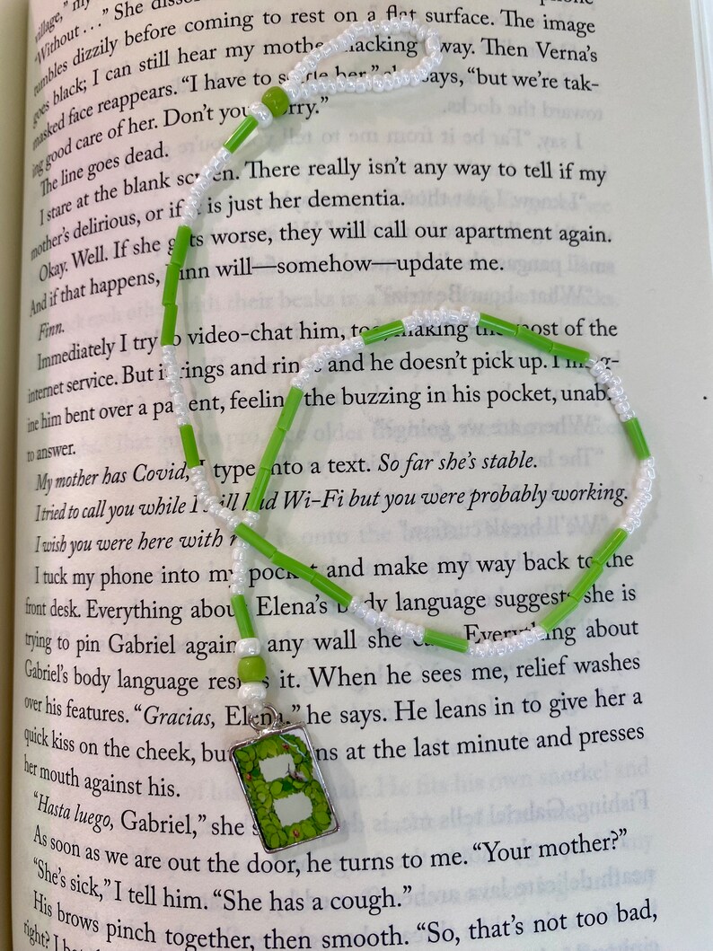 Beaded Bookmark Alphabet Charm Handmade, Czech Glass Beads - Etsy