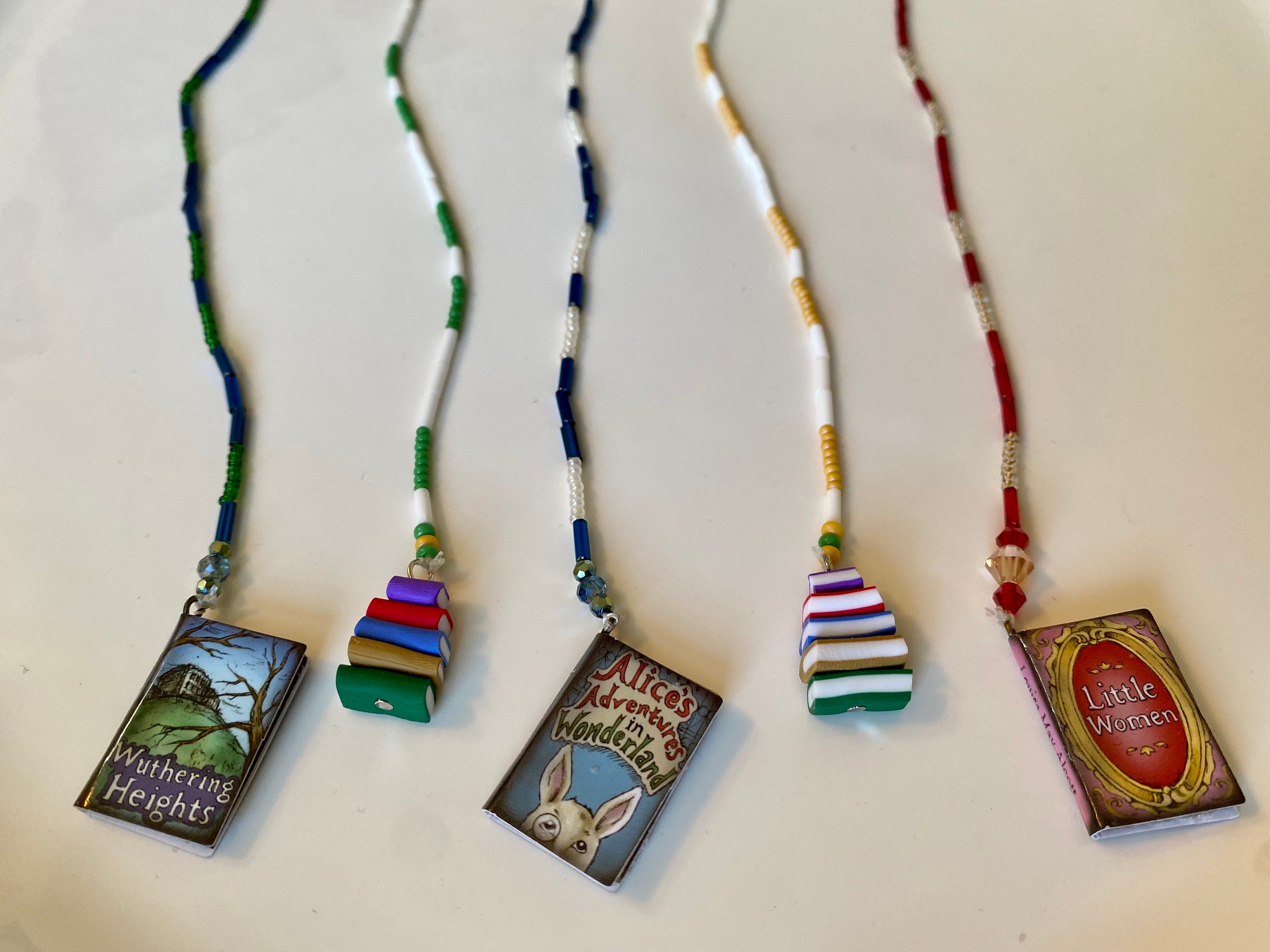 Beaded Bookmark – Handmade Czech Glass Beads, Book Charm - Etsy