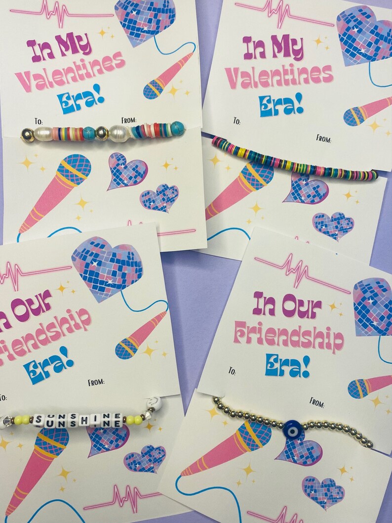 Bracelet Valentine's Card for School Printable. in My Valentine Era ...