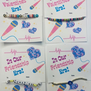Bracelet Valentine's Card for School Printable. in My Valentine Era ...