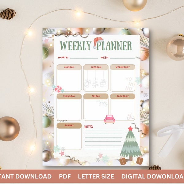 Christmas Planner - Etsy