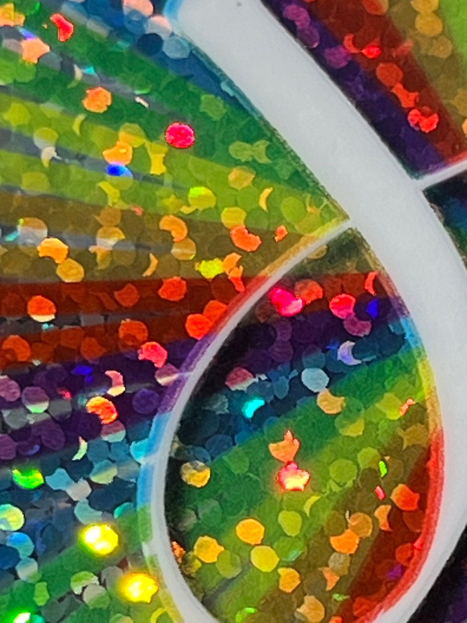 Joy Glitter Sticker 3x3 Inch - Etsy