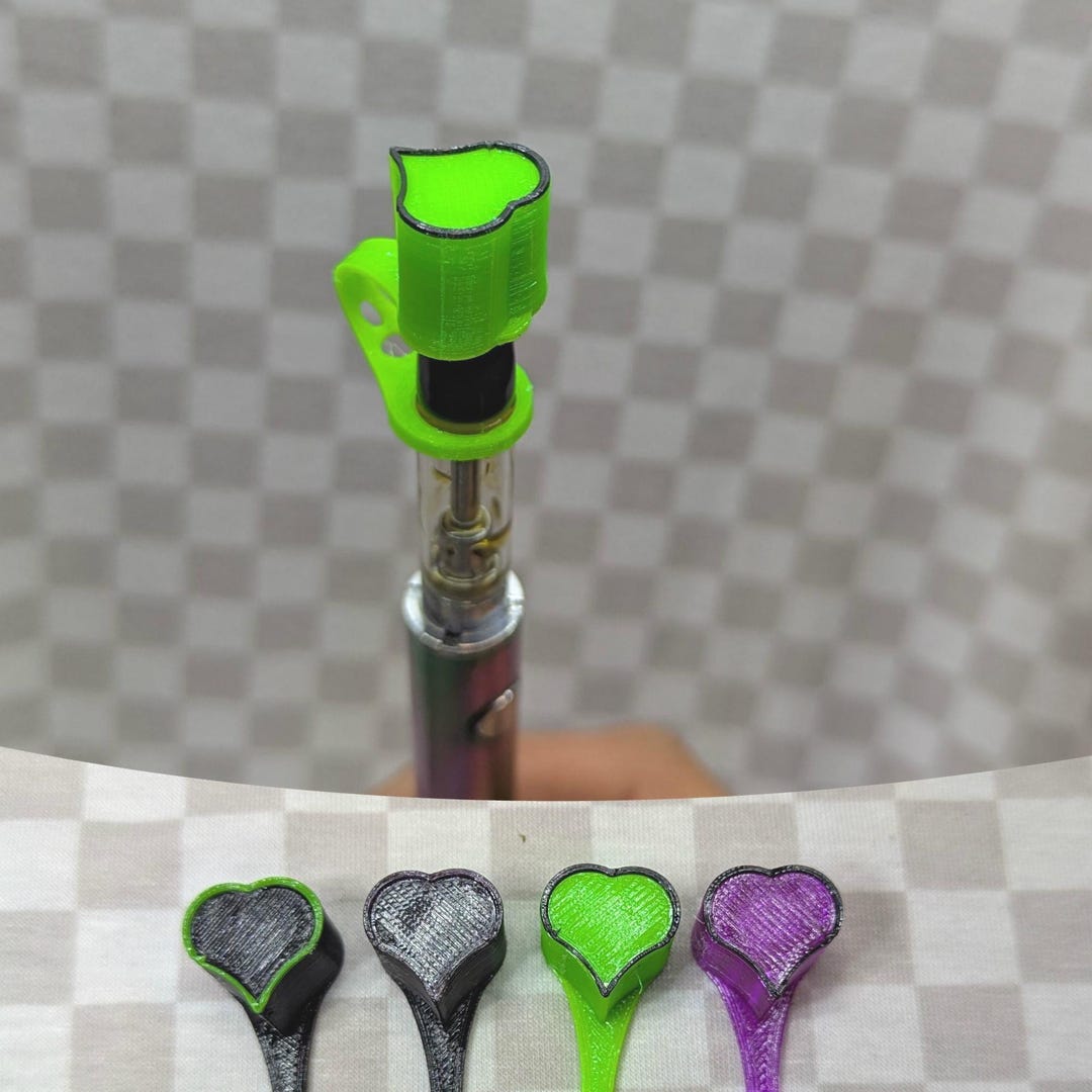 510 Cart Cap – Vape Cartridge Protector – Heart-shaped Mouth Cover - Etsy