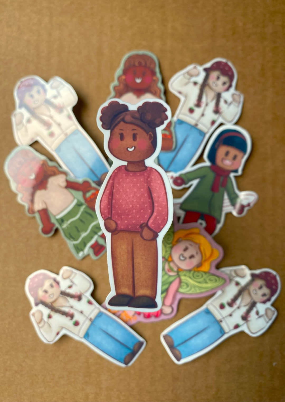 Little Girl Sticker, Pretty Sweet Children's Gift - Etsy