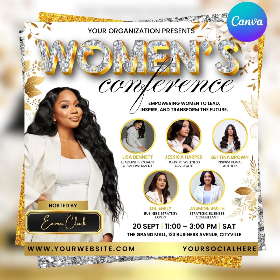 Women Empowerment Conference Flyer, DIY Template (digital Download) - Etsy