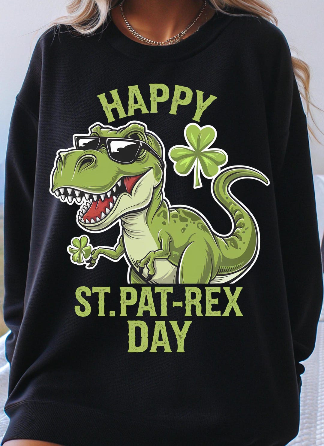 Happy St. Pat-rex Day Png, Retro Happy Shamrock, Groovy St. Patrick's ...