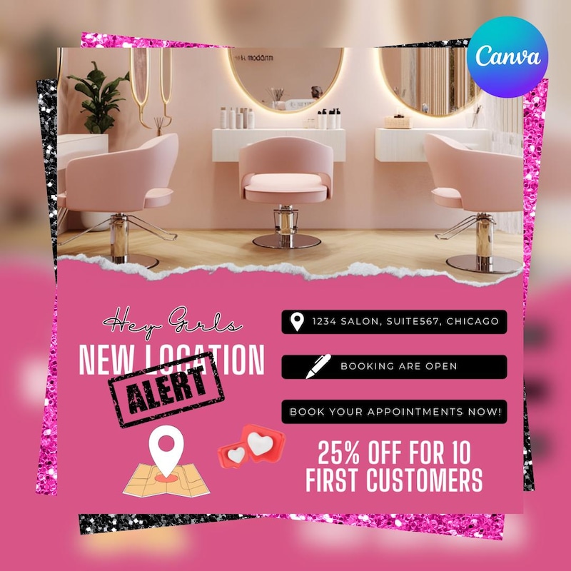 New Home Card Location - Etsy