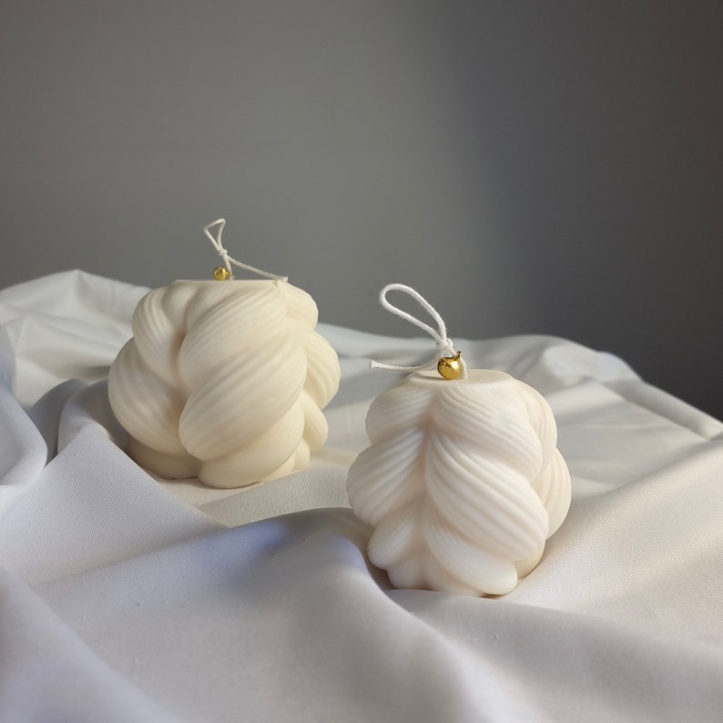 BRAID CANDLE flower Candle, Large Braid Candle Unique Home Decoration ...