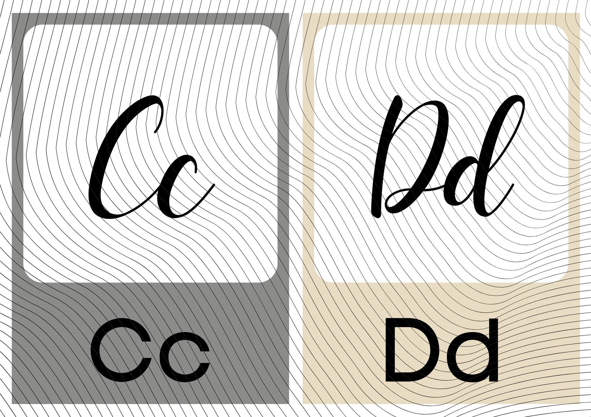 Cursive Alphabet Flashcards: Neutral Classroom Decor (PDF Download) - Etsy
