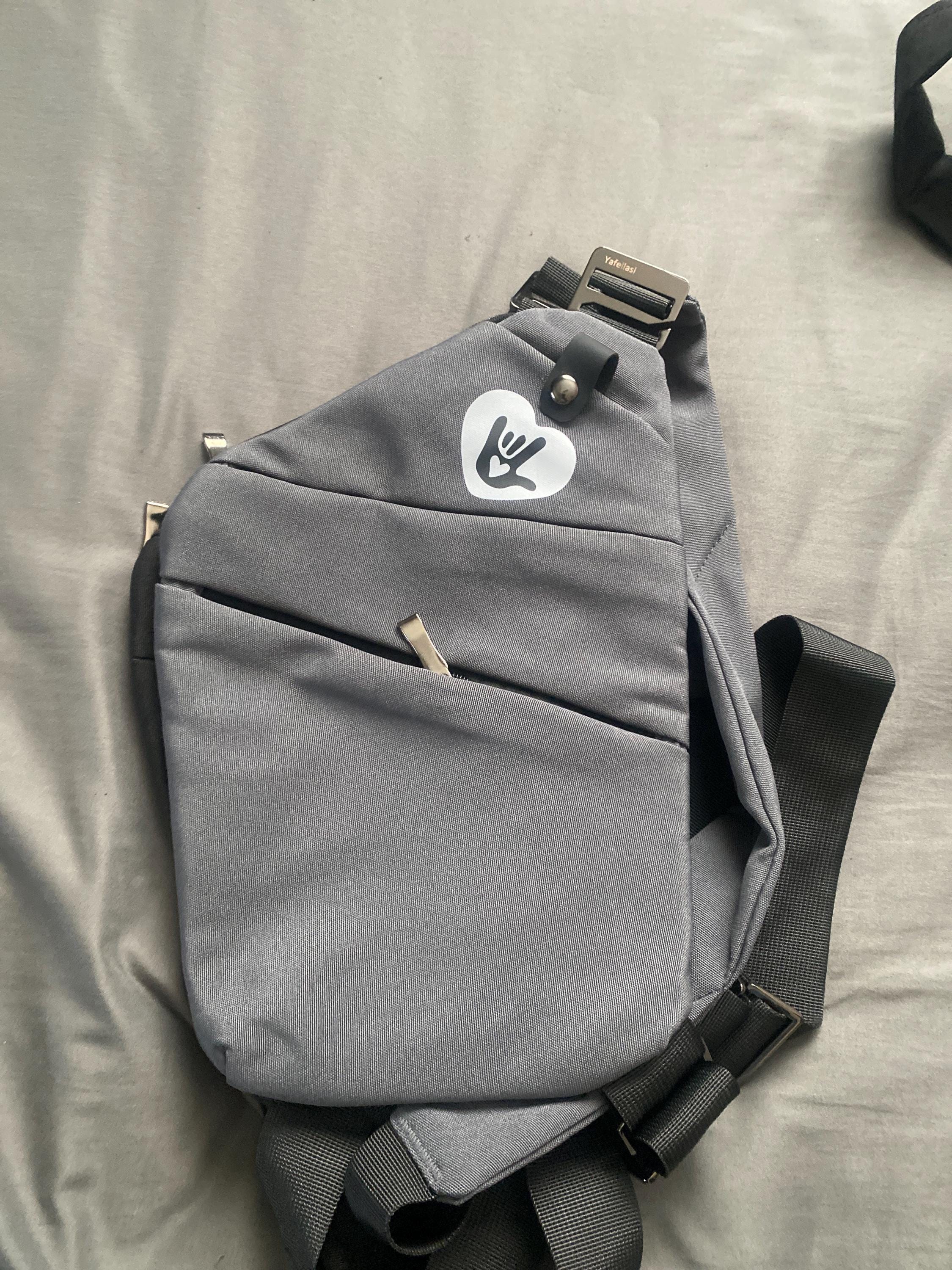 Deaf Culture ASL Love Hand Shoulder Crossbody Messenger Sports Vacation ...