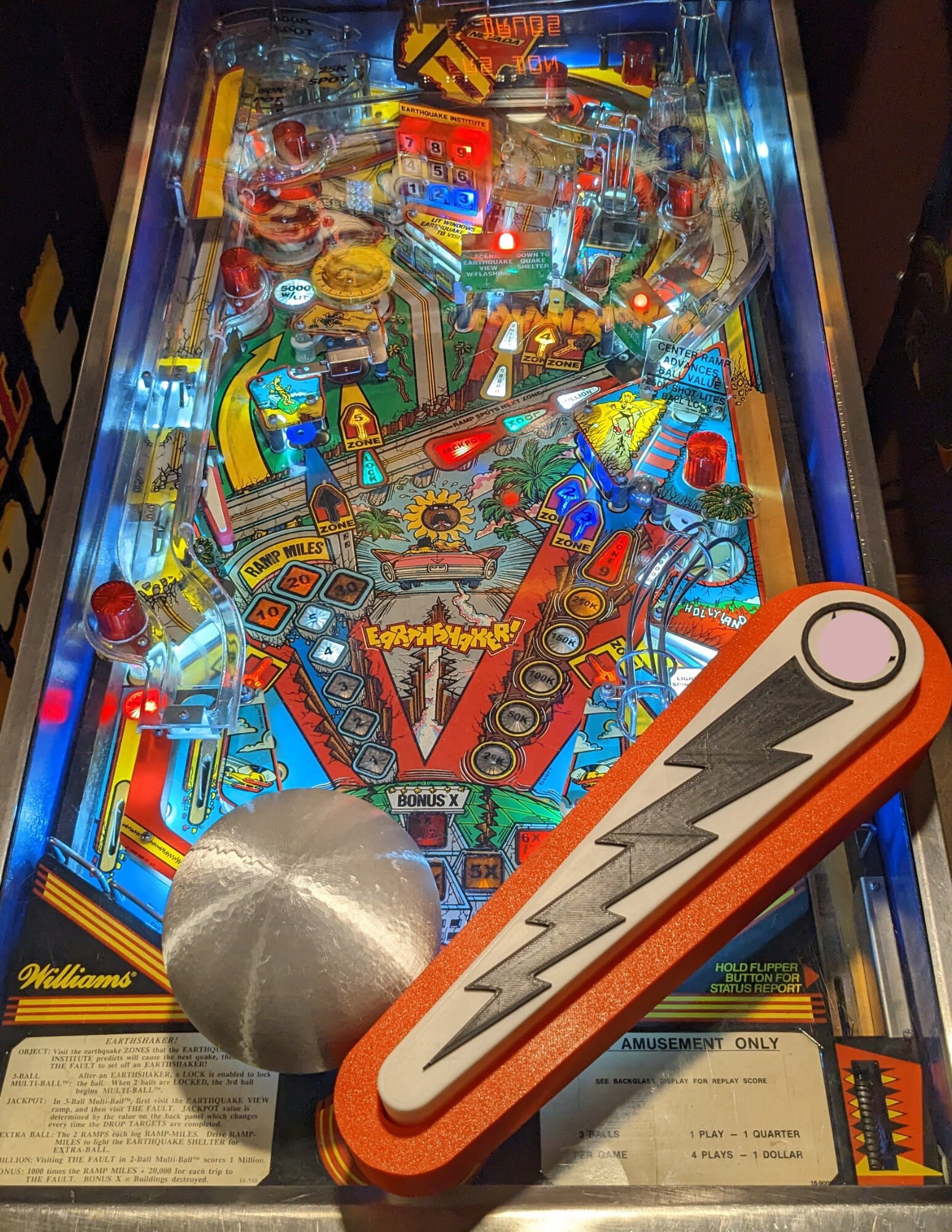GIANT 15" Wall Mountable Pinball Flippers With Ball - Etsy