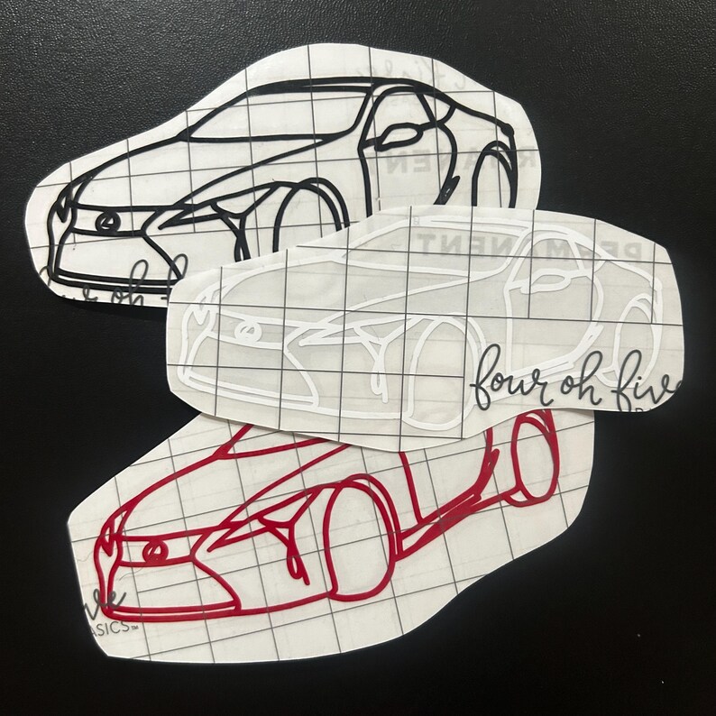 Lexus LC 500 Outline Vinyl Decal - Waterproof Car Decal - Etsy