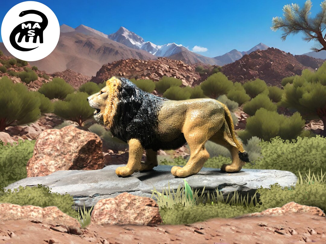 Custom Repainted Extinct Barbary Lion - Etsy
