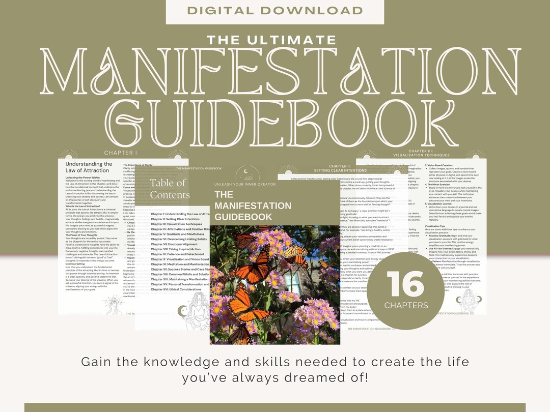 The Ultimate Manifestation Guidebook Digital Manifesting - Etsy