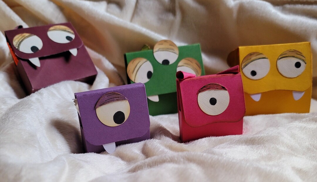 Cute Monster Munchers Halloween Candy Treat Boxes Candy - Etsy