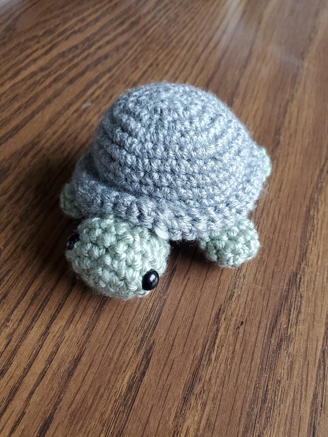 Handmade Crochet Mini Turtle Plush | Amigurumi Turtle Stuffed Animal ...