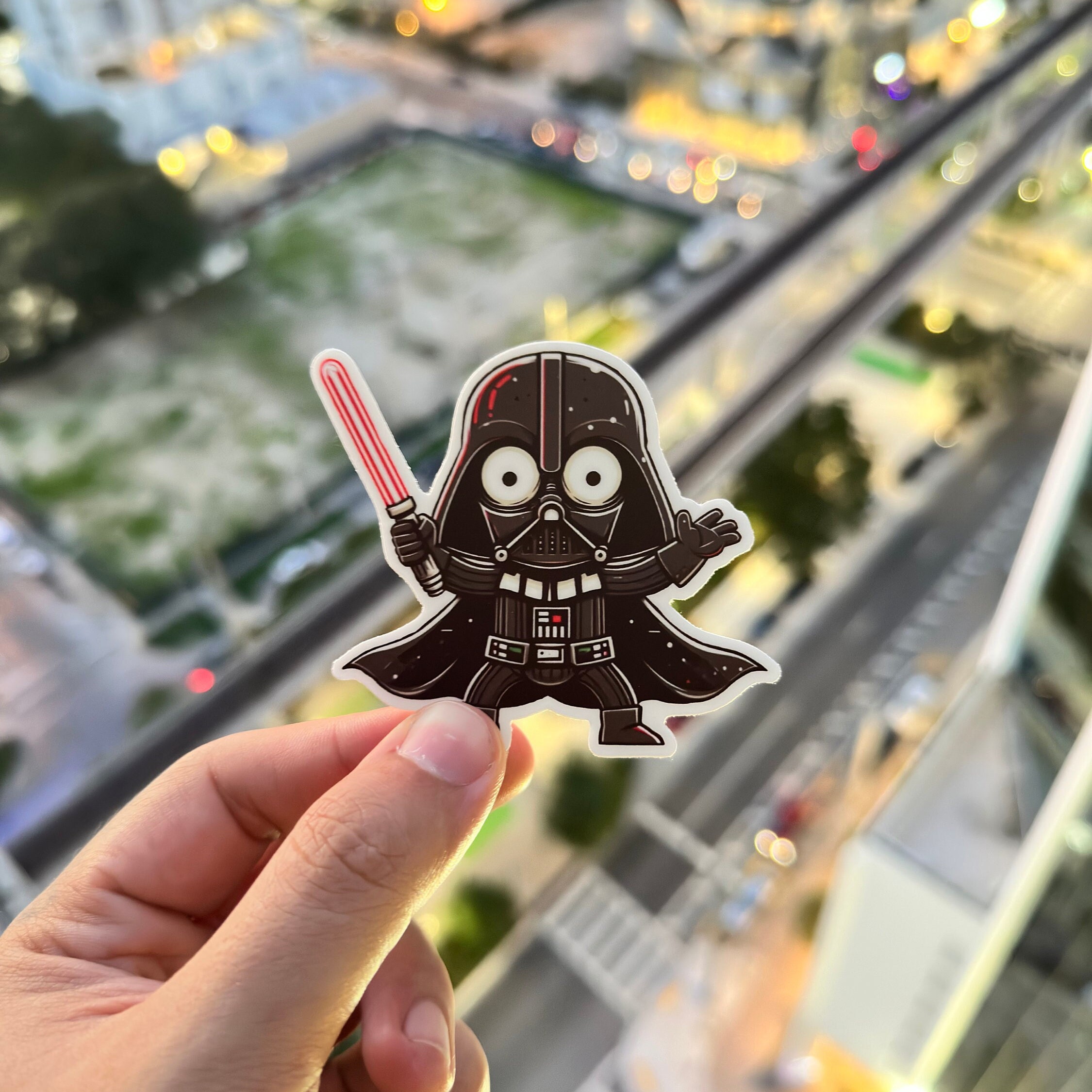 Darth Vader Sticker | Water Resistant | Matte Laminate - Etsy