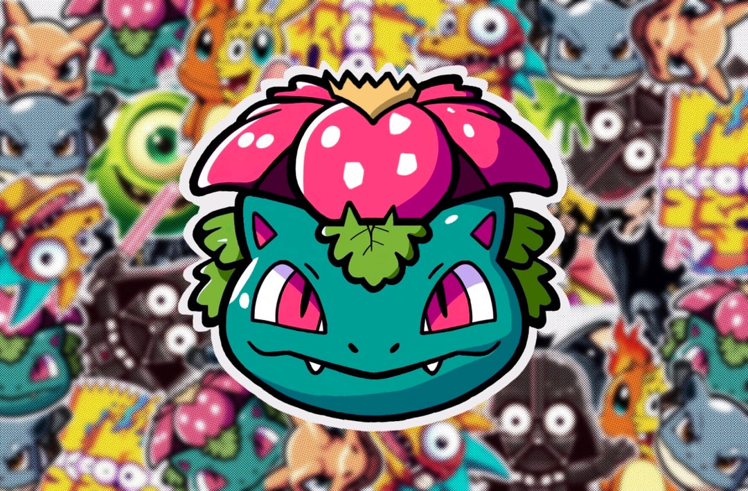 Venusaur Pokémon Sticker Water Resistant Soft Touch Matt Laminate - Etsy