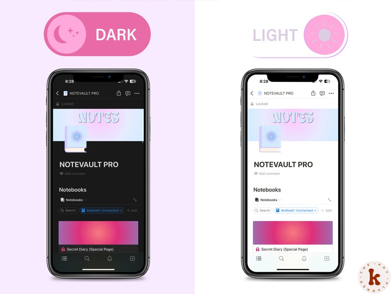 Notevault Pro: Notion Notes Hub, Shopping List, and Secret Diary - Etsy