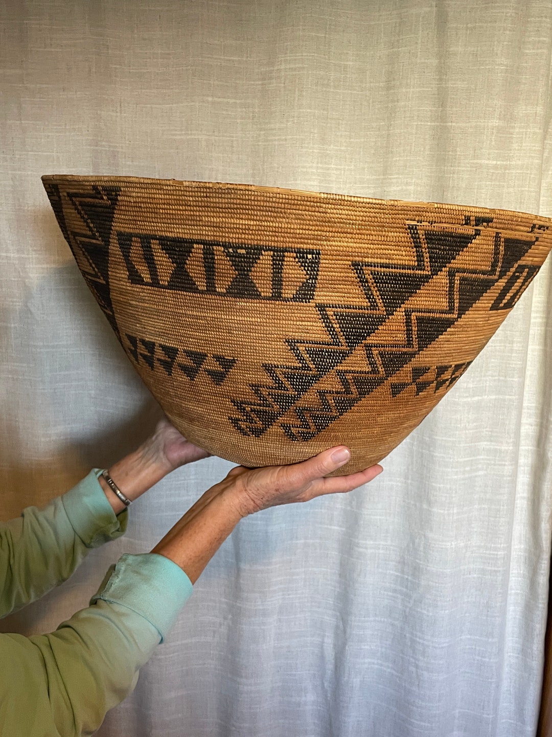 Authentic Vintage Mono Basket/bowl - Etsy