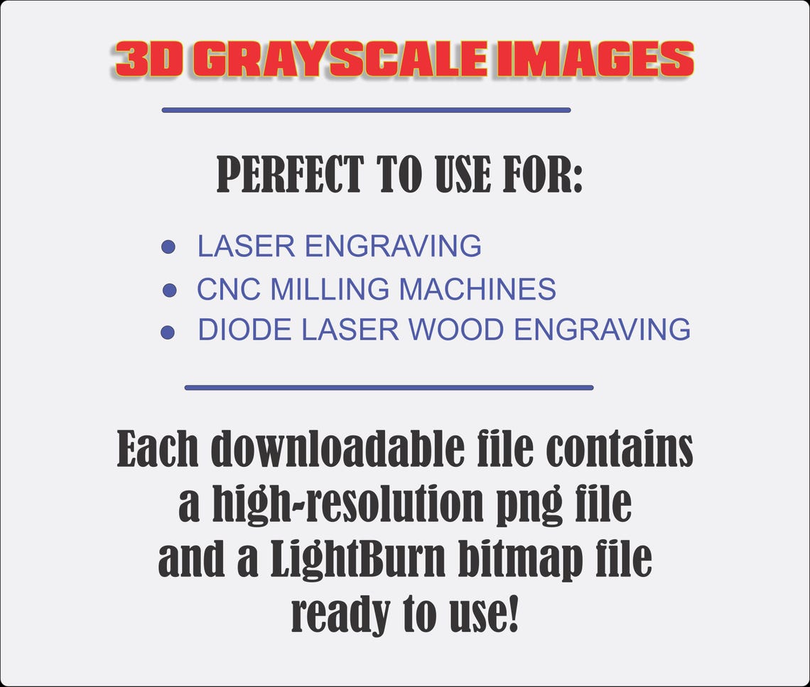 Laser Engrave File 3D Illusion PNG for Engraving Glowforge Laser Cut ...
