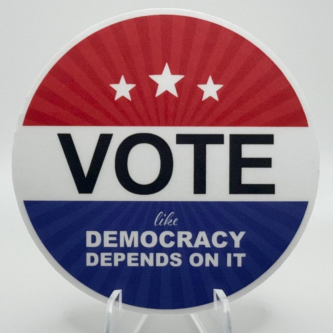 Vote Like Democracy Depends on It - Etsy