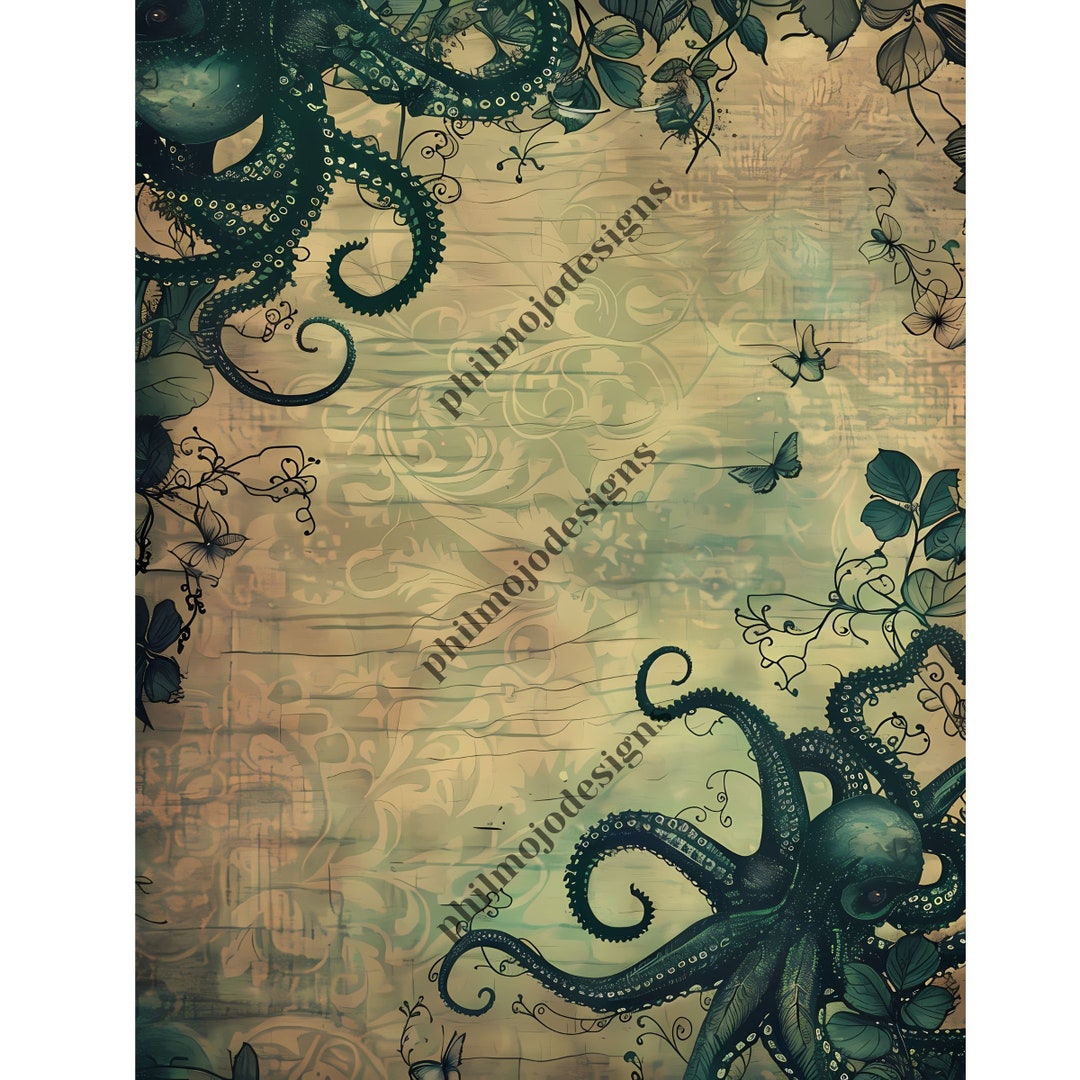 Lovecraft Design Digital Scrapbook Pages, Junk Journal Printable ...
