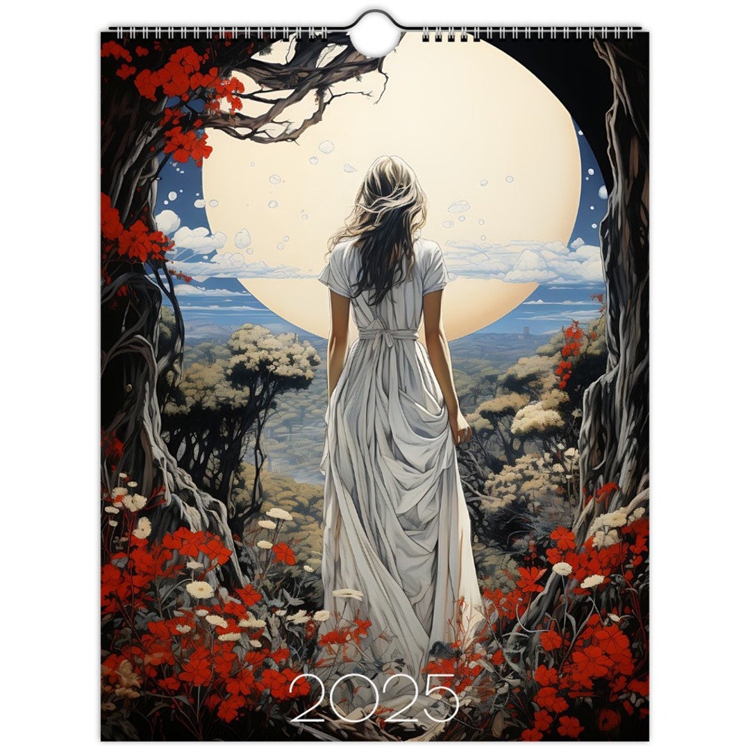 Calendar Fantasy Landscape Monthly Planner Gift for Fans of Witchcraft ...