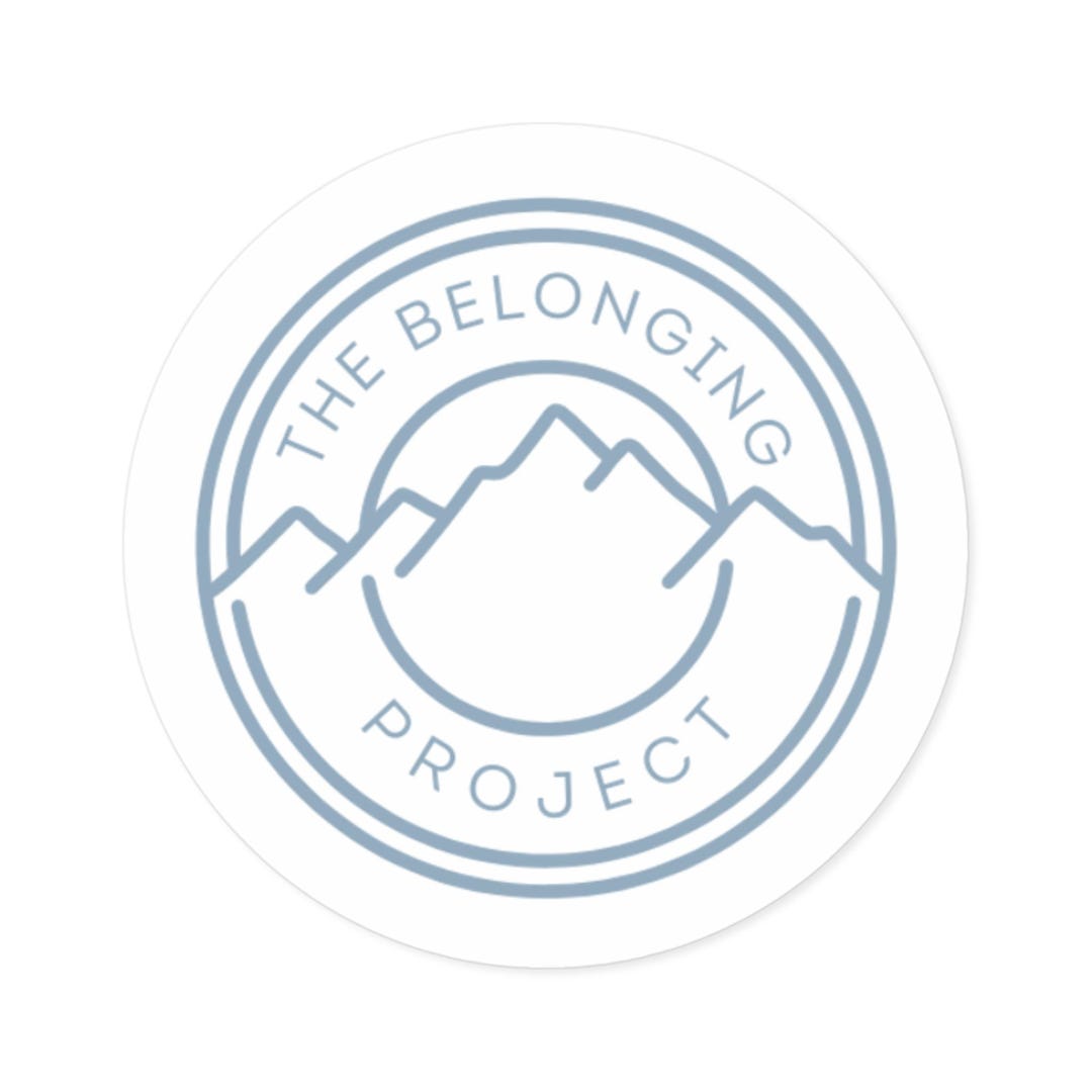 The Belonging Project, Light Blue Vinyl Sticker - Etsy