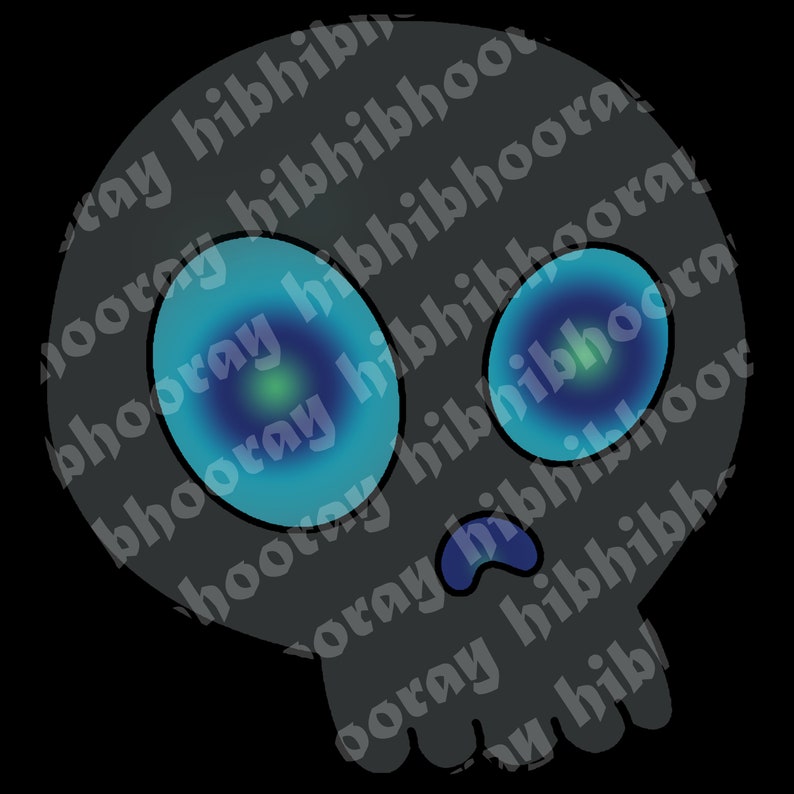 Holographic Water Resistant Cracked Ice Blue Eyed Crystal Skulls 2pack ...