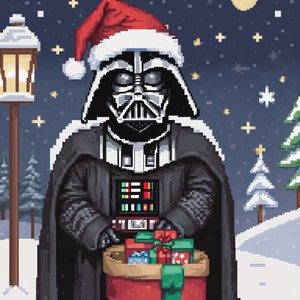 3x 8 Bit Darth Vader Star Wars Digital Art for Post Card Print - Etsy