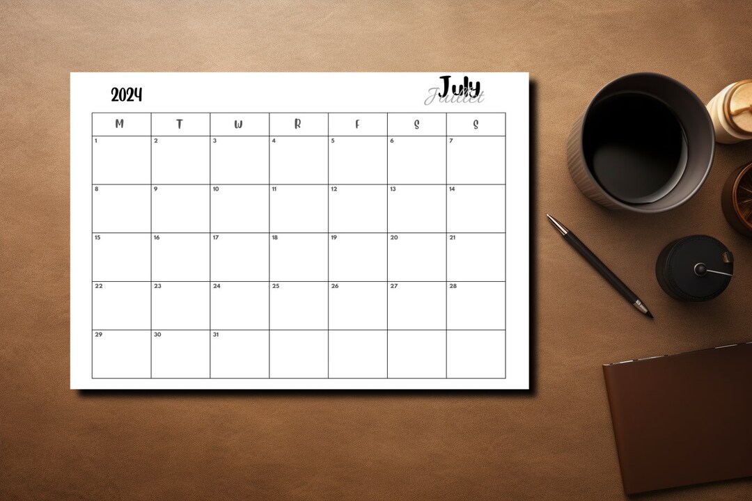 2023 and 2024 Printable Calendar | Monthly Planner 2023 2024 | A4 ...