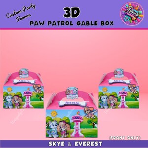 Paw Patrol Gable Box - Etsy