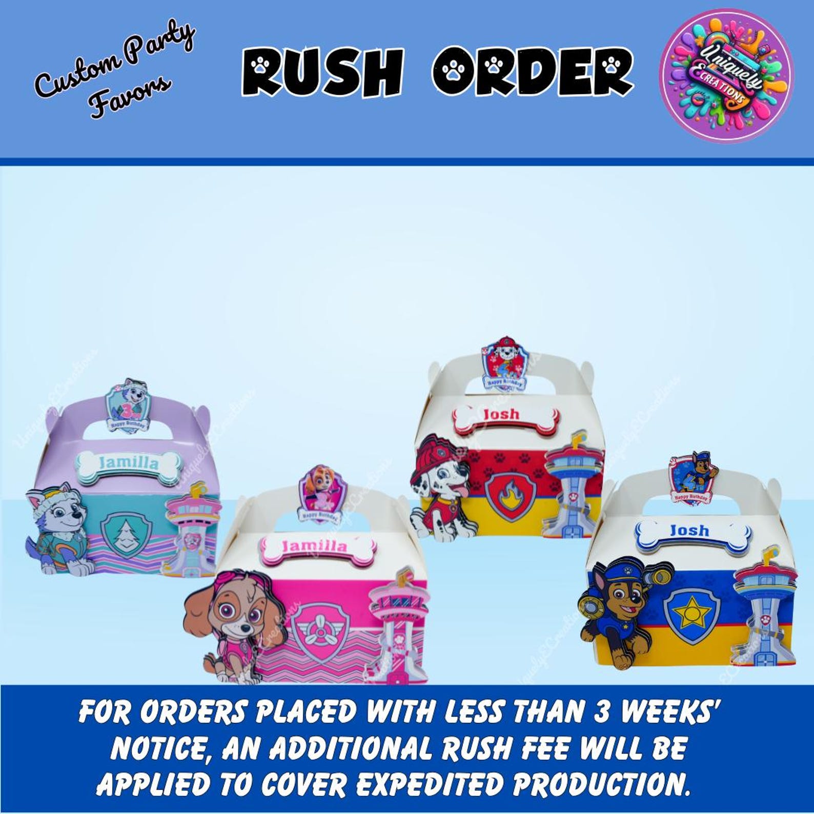 Paw Patrol Gable Box - Etsy