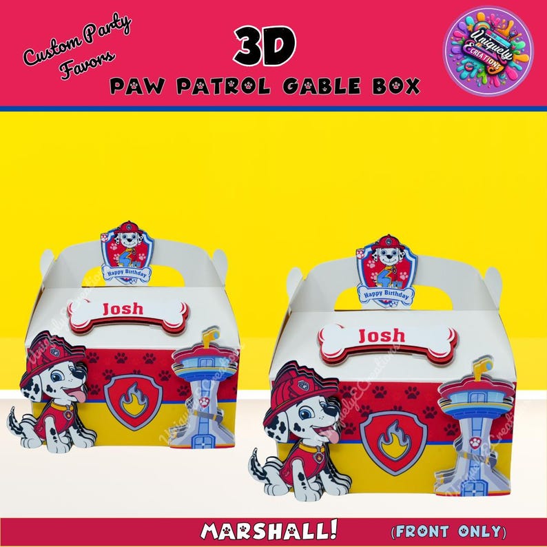 Paw Patrol Gable Box - Etsy