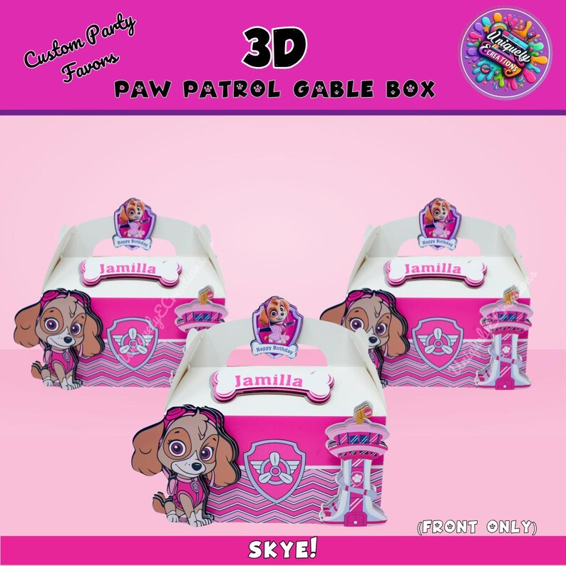 Paw Patrol Gable Box - Etsy
