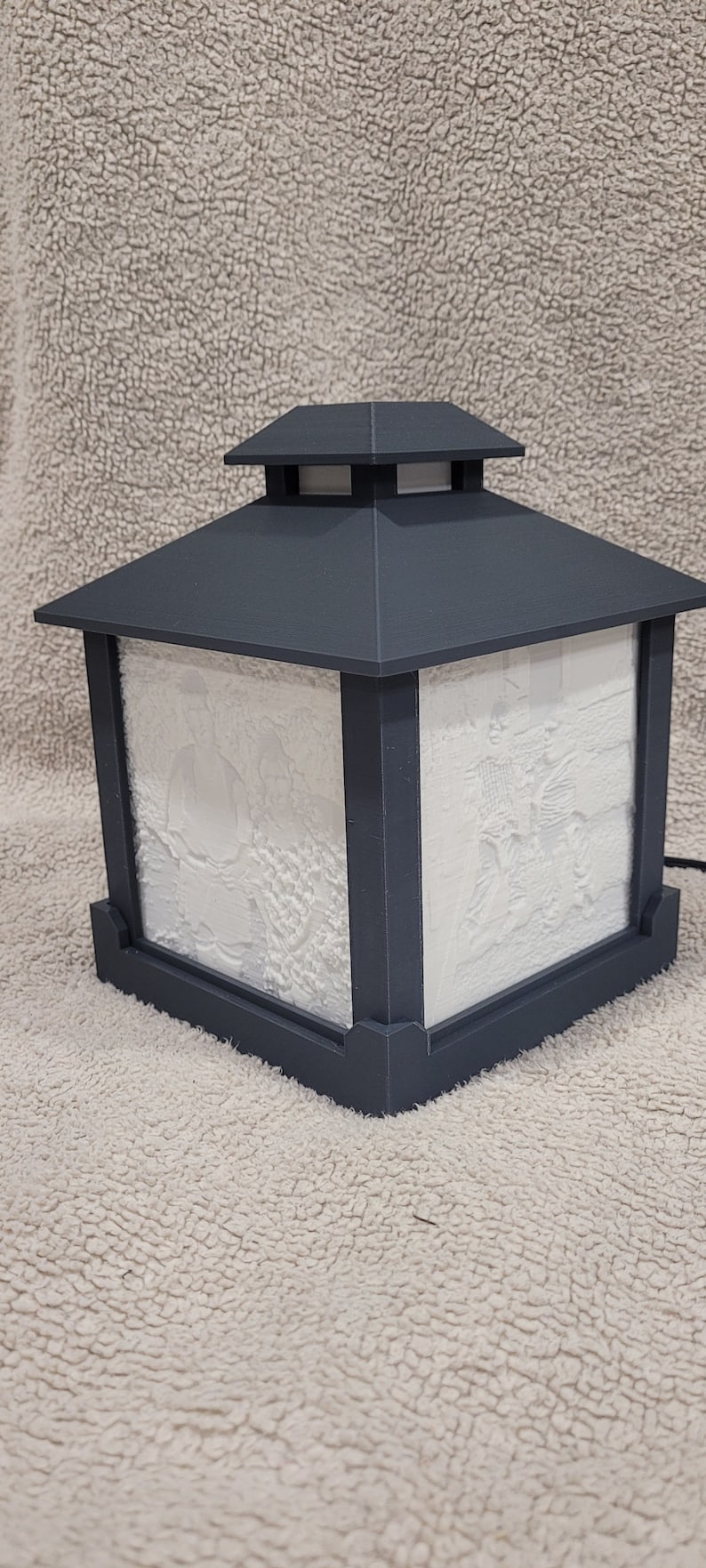 Custom 4 Photo 3D Printed Lithophane Lamp - Etsy