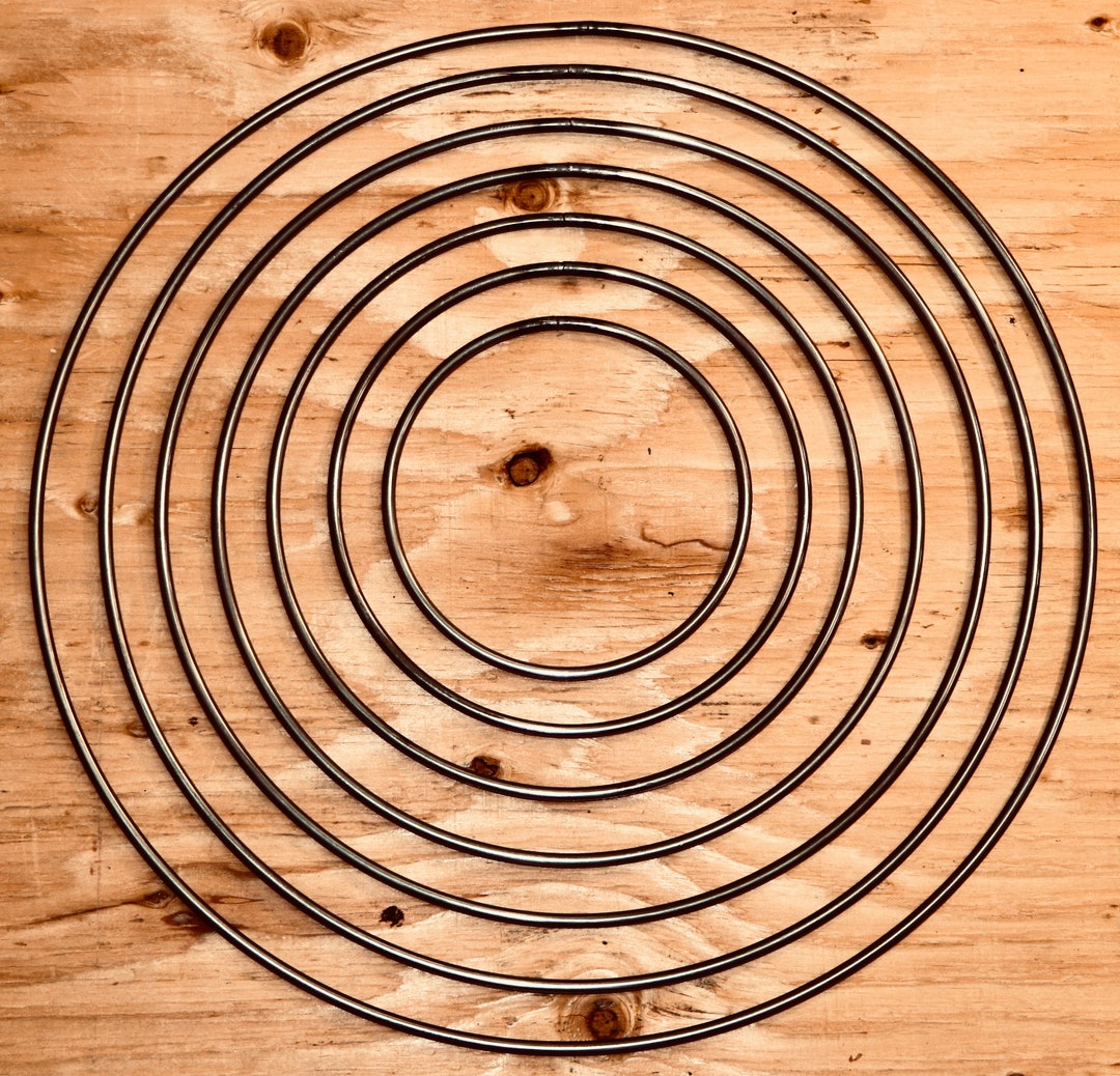 Metal/steel Craft Rings Hoops sold in Lots of 5 Rings for Macrame ...