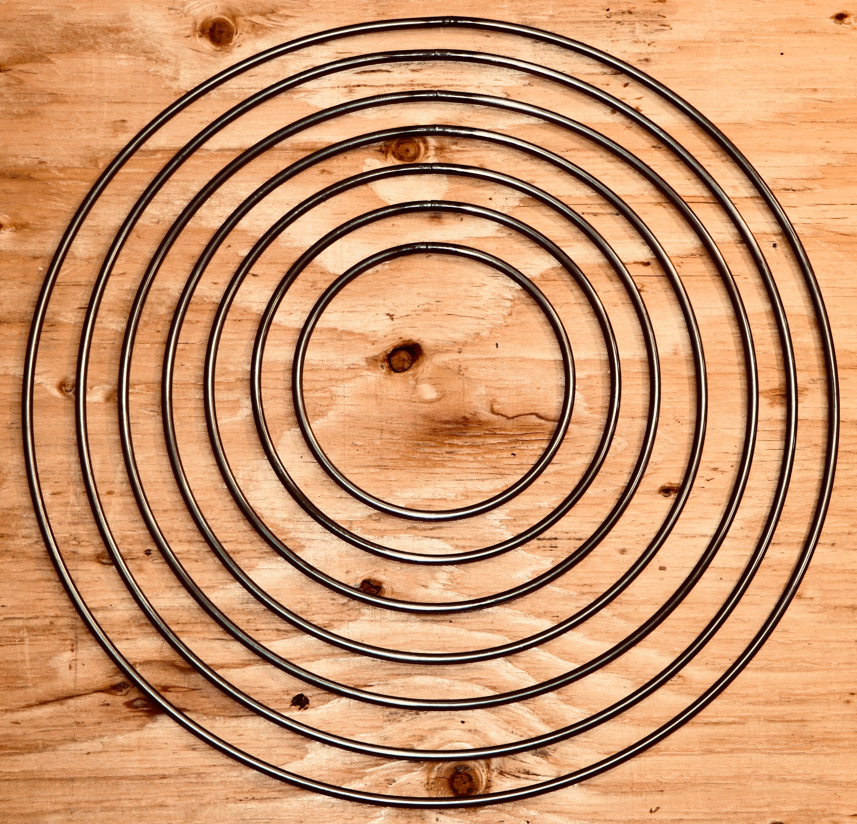 Metal/steel Craft Rings Hoops sold in Lots of 5 Rings for Macrame ...