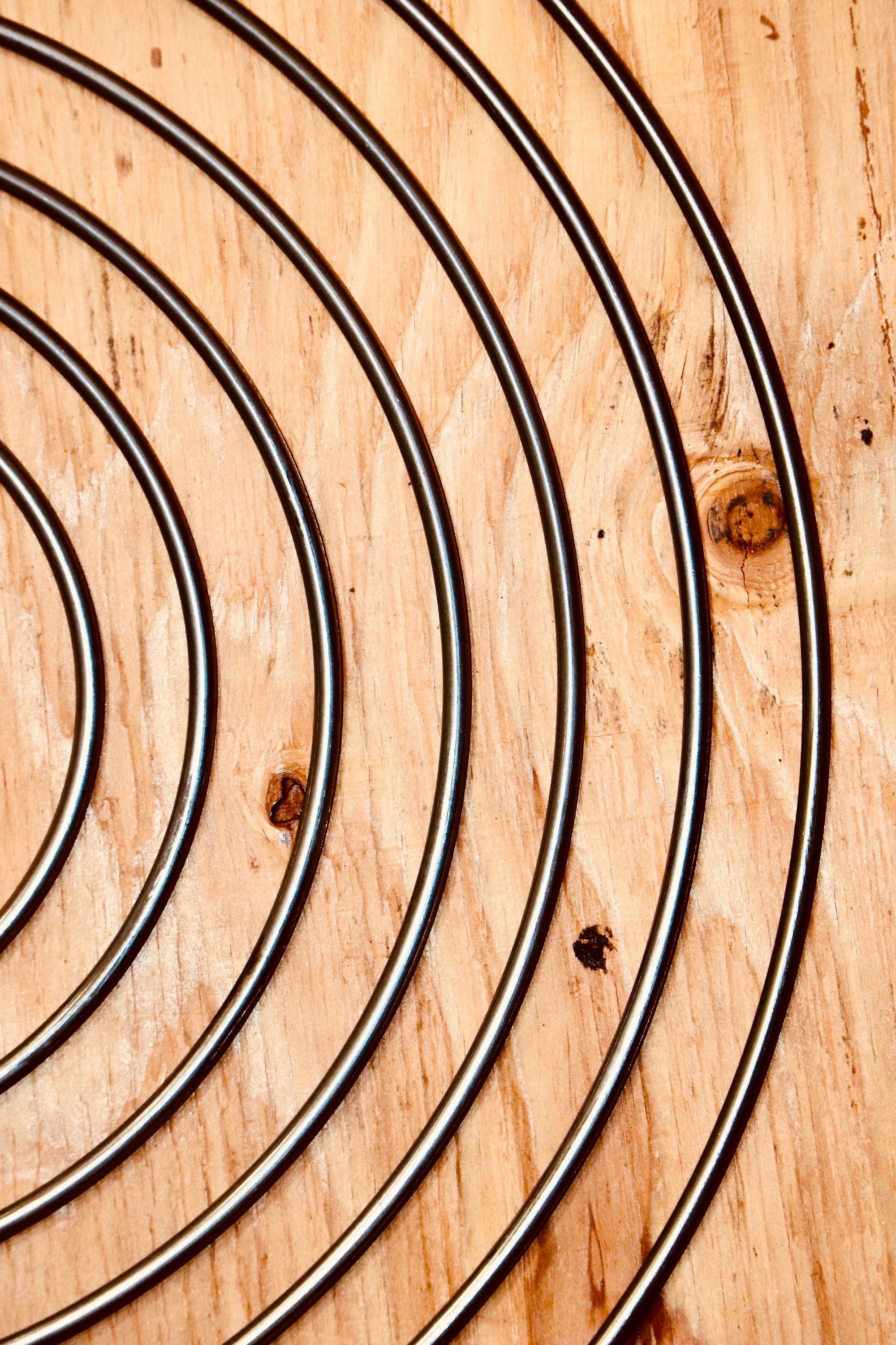 Metal/steel Craft Rings Hoops sold in Lots of 5 Rings for Macrame ...