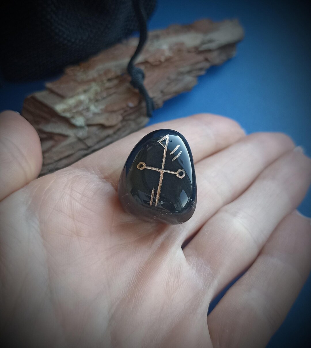 Luck Talisman Love Money Happiness Magic Stone Obsidian Bag Strong ...
