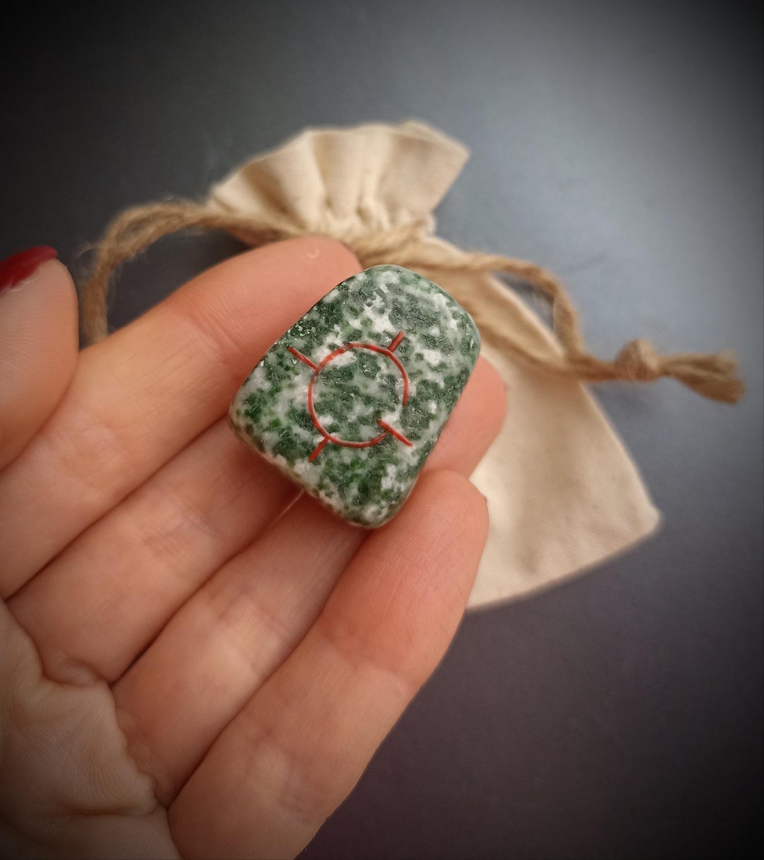 Green Spot Jade “strength” Leader First Magic Talisman Luck Obedience ...