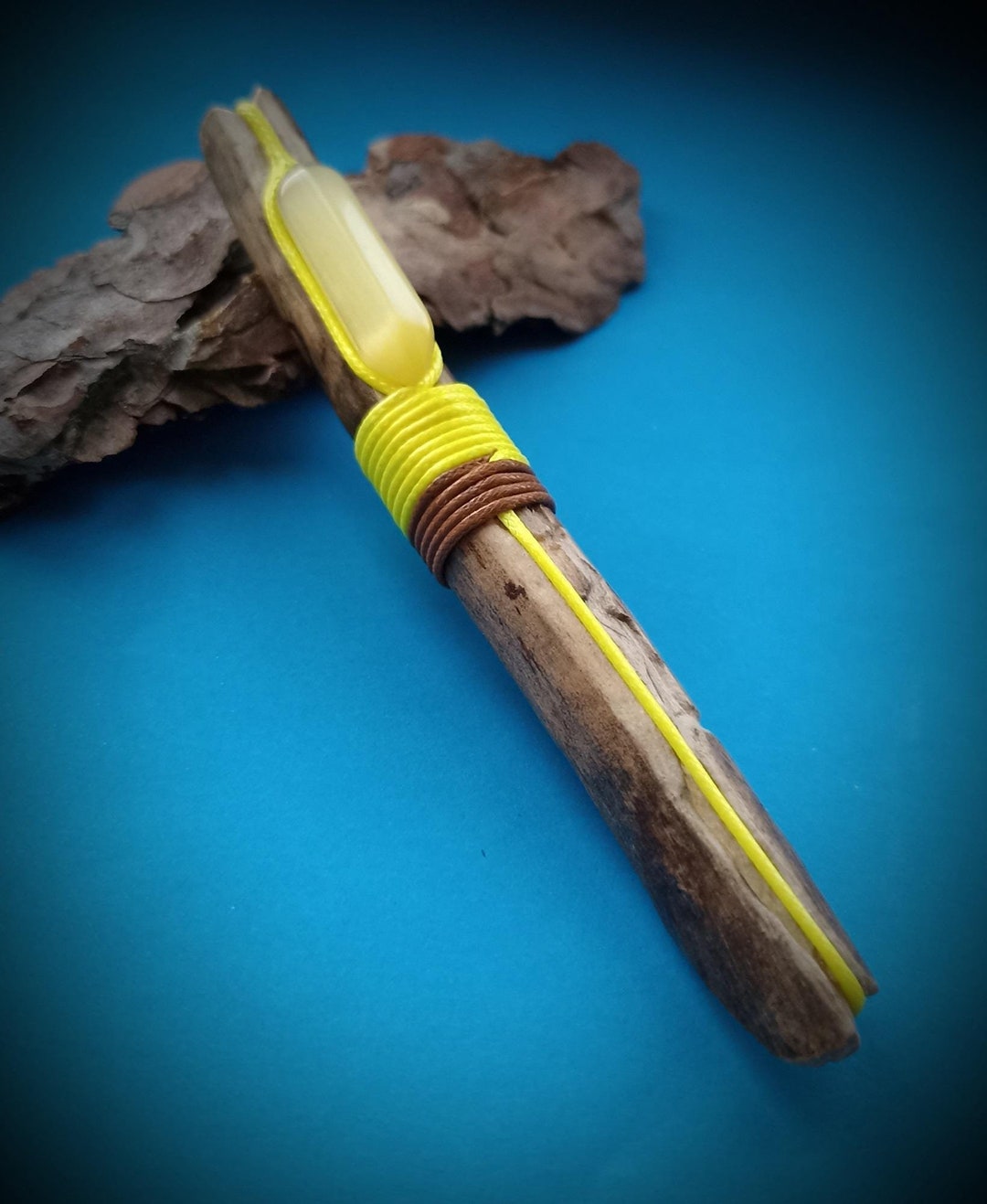 Wooden Amulet "birth" Talisman for Mother and Child With Cat's Eye ...